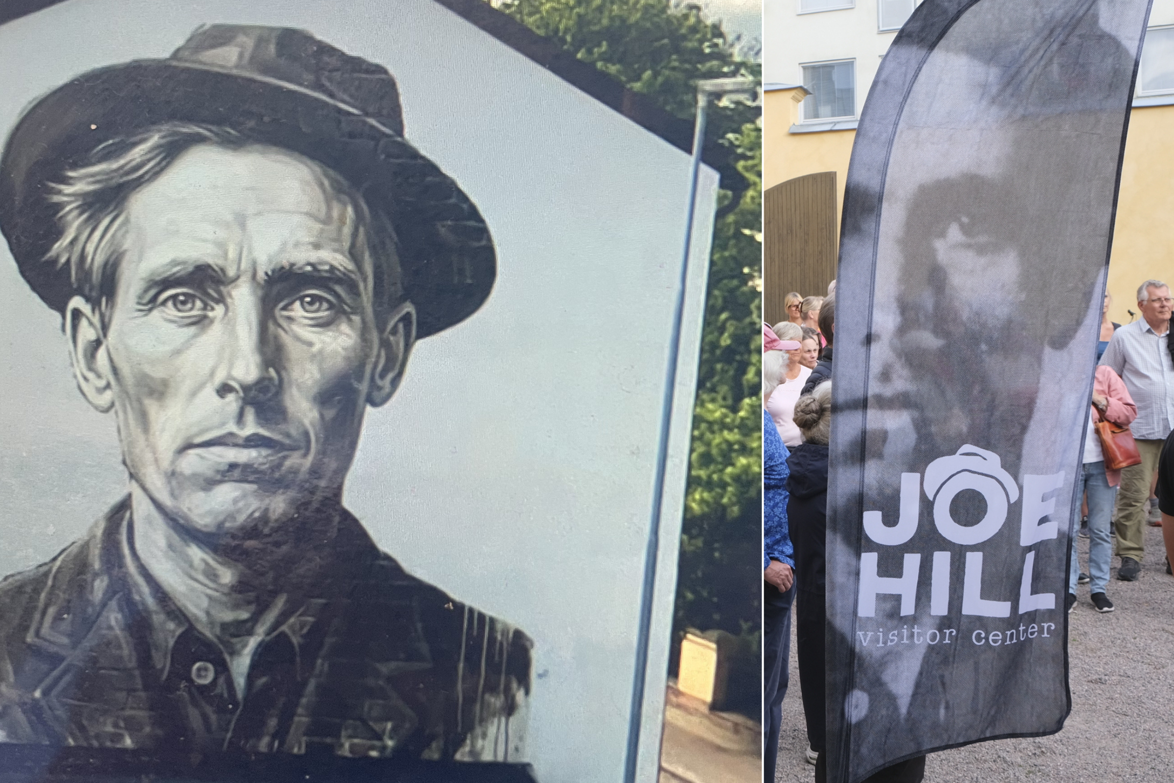 Joe Hill hyllas i Gävle med jättelik muralmålning | Arbetaren